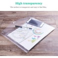 Clear Document Folders Transparent Filing Envelopes Waterproof Plastic ...