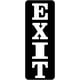1.5in x 4in Exit Door Sticker Business Sign Vinyl Decal Stickers Signs ...