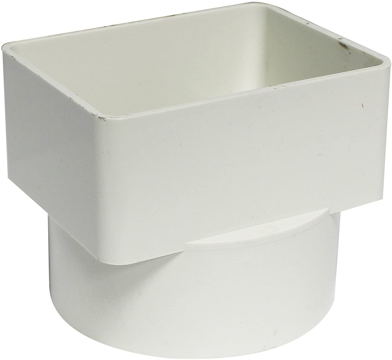 Canplas 414434BC PVC Sew 3X4X4 Down Spout Adaptor - Walmart.com