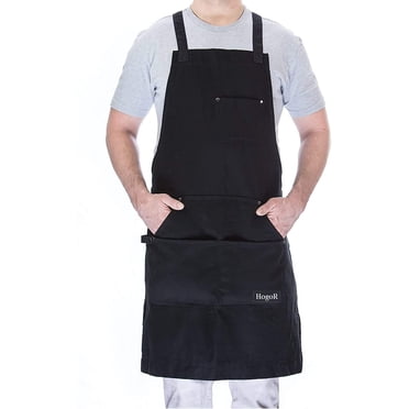 Pit Boss Canvas & Leather Grilling Apron with Pockets and Bottle Opener ...