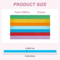 1 Set 7 Colors Fluorescent Lucky Star Origami Paper Double Sided Star ...