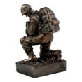 Battlefield Kneeling Soldier Statue 8.5"H Honor & Valor Military Combat ...