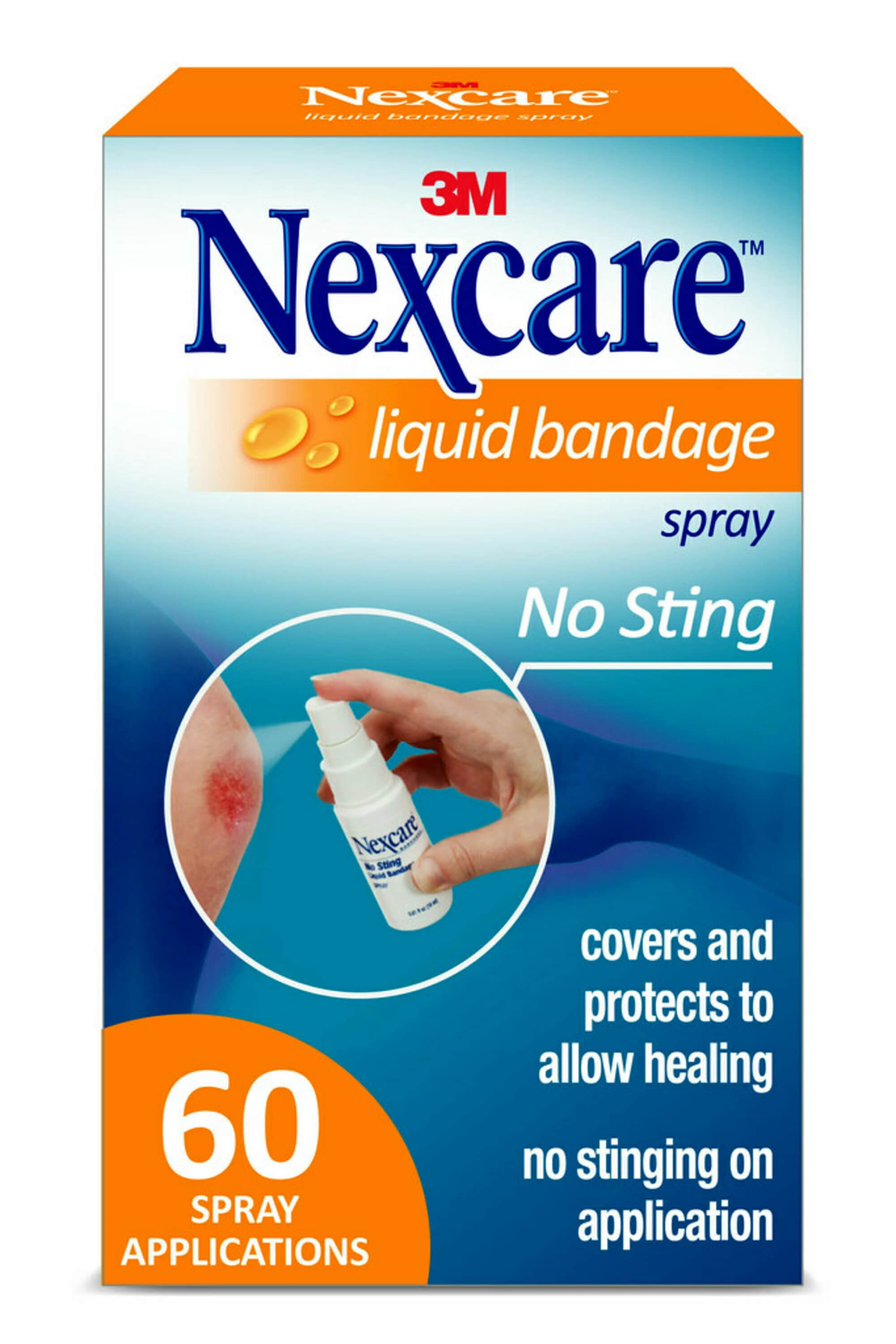 Nexcare No Sting Liquid Bandage Spray, 0.61 fl. Oz., 1 Bottle - Walmart.com