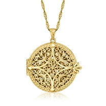 Ross-Simons Replica Coin Pendant Necklace in 18kt Gold Over Sterling ...
