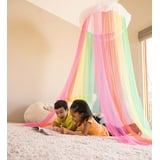 HearthSong - Rainbow Hideaway Canopy with LED Lights - Walmart.com