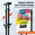 Poster Stand, Adjustable Height Up to 75", Double-Sided Heavy Duty ...