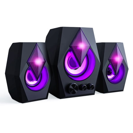T-WOLF S128 Wired Computer Speaker Desktop Speaker Breathing ...