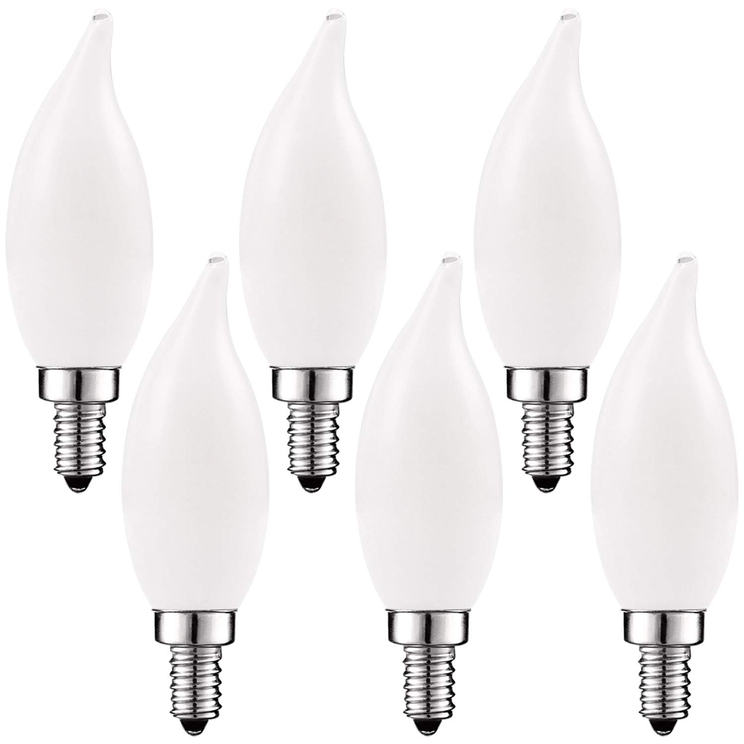Luxrite E12 LED Chandelier Frosted Light Bulbs Dimmable 60 Watt Luxrite E12 LED Chandelier Frosted Light Bulbs Dimmable 60 Watt