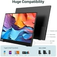 InnoView 15.8 Inch FHD 1080P USB C HDMI Laptop Powered Portable Monitor ...