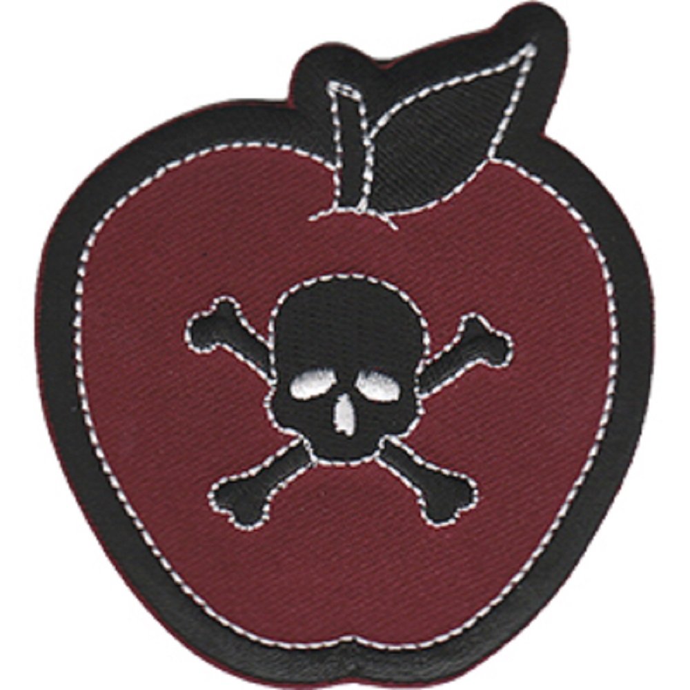 JAC Poison Apple Patch - Sew Iron on, Original Embroidered Artwork ...