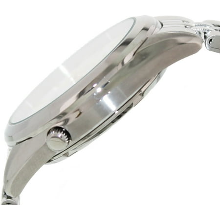 Seiko - Seiko Men's 5 Automatic Watch - White/Silver Dial with Gold ...