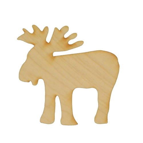 Package of 10, Small 4. 15" X 4. 15" X 1/8" Baltic Birch Plywood Moose ...