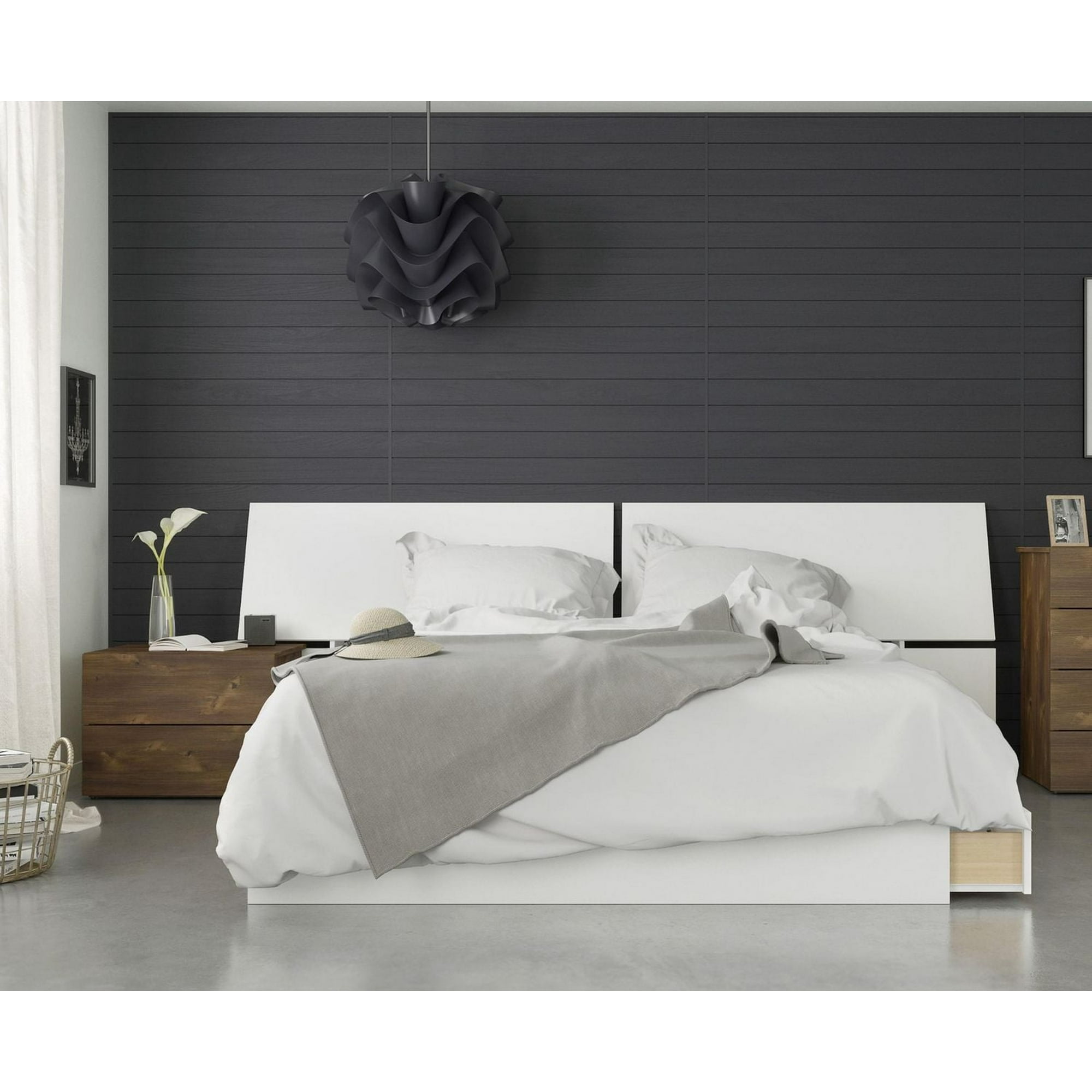 Click here for Nexera Arcadia 3 Piece Bedroom Set  Truffle And Wh... prices