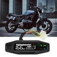 Motorcycle Speedometer Digital Speed Meter LED Tachometer Dashboard ...