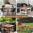 Bright Tablecloth Romantic Floral Watercolor Pattern Waterproof Square ...