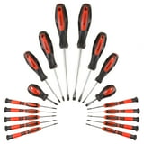 Stalwart 18 Piece Screwdriver Set with Wall Mount and Magnetic Tips ...