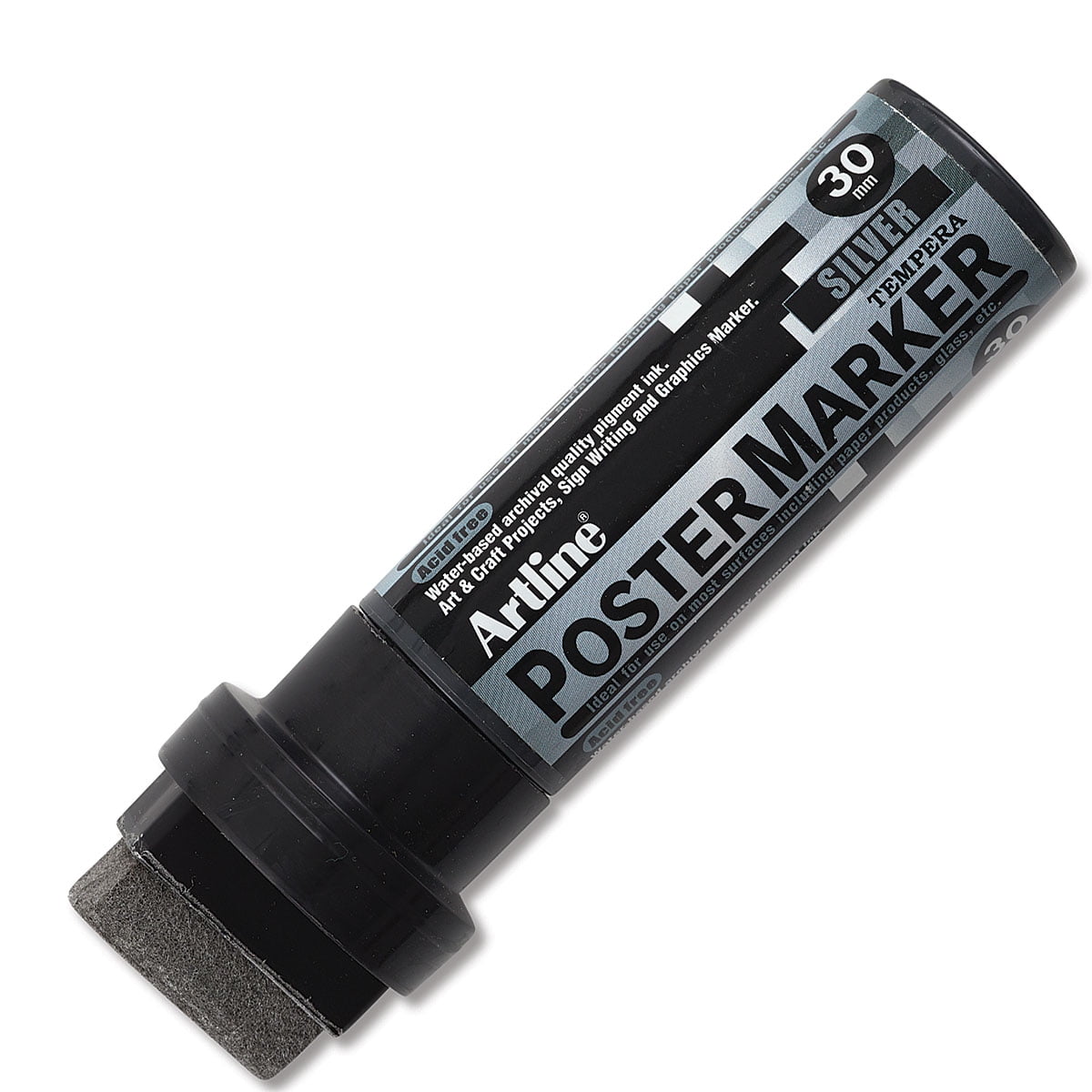 Artline Poster Markers - Metallic Silver, 30 mm - Walmart.com