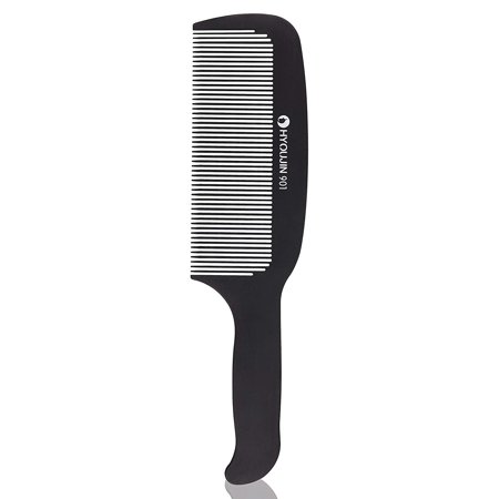 Black Carbon Flat Top Clipper Comb 230 Heat Resistant Hair Cutting ...