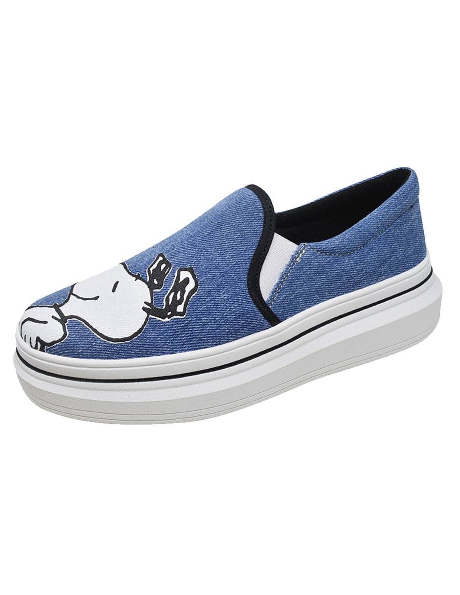 Tenis Sneakers para Dama Snoopy Peanuts para Dama Peanuts PN-3000-XH-MQ ...
