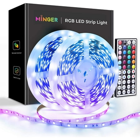 32.8ft LED Strip Lights with Remote, RGB Color Changing Light Strips ...