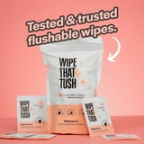 MightyGood Solutions Flushable Wipes - 30 Count Travel Pack for Adults ...