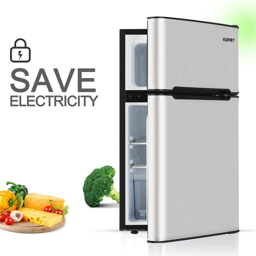 KUPPET Compact Double Door Refrigerator and Freezer, Morocco | Ubuy