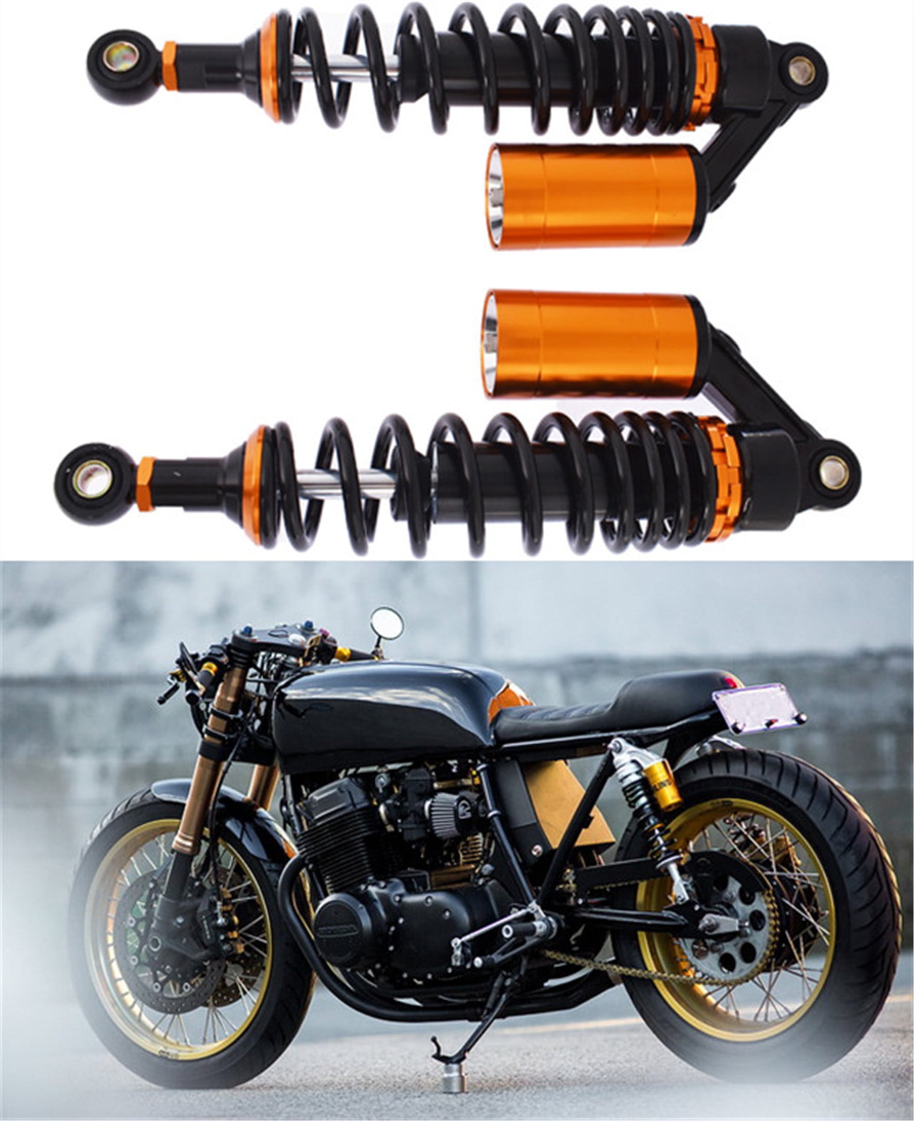 LABLT 12.5" 320mm Motorcycle Rear Shock Absorbers Air Suspension for ...