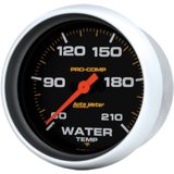 Autometer 5469 Pro-Comp Gauge, Low Water Temperature Gauge, 2-5/8", 60 ...