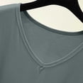 AherBiu Pajama Tops for Women Short Sleeve Tees V Neck Comfy Fitted ...