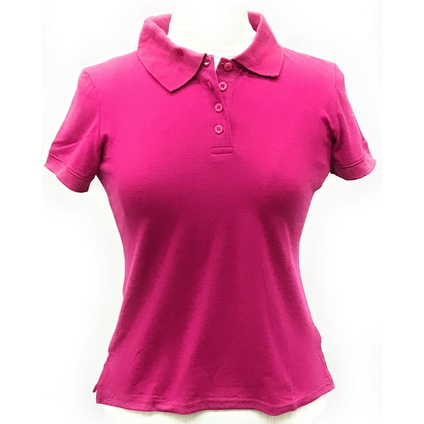 Women Solid Polos - Walmart.com