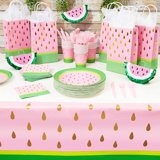 Walmart 145-Piece Watermelon Party Set - Plates, Napkins, Cups, Cutlery ...