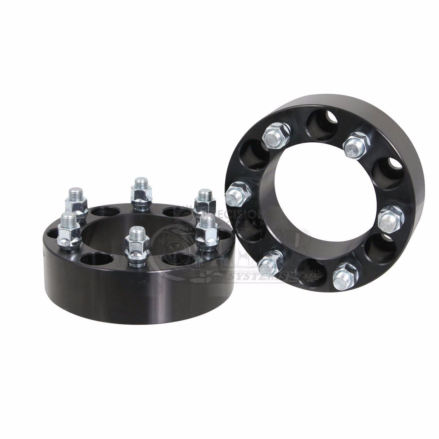 Black 1.5 inch HubCentric Wheel Spacers 6x5.5 (6x139.7) | 5 Lug ...