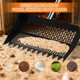 2-in-1 Chicken Poop Scooper & Chicken Coop Rake, Adjustable Stainless ...