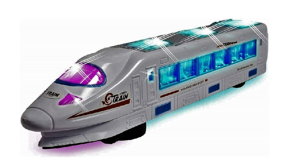 Bump And Go Electric Flash Light Train Toy with Music - Walmart.com