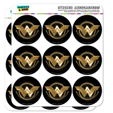 DC Comics Licensed Heavy Duty Embossed Metal Sticker-Colored Wonder ...