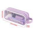 CaiTeLin Large Capacity Pencil Case Mesh Double-layer, Multifunctional ...