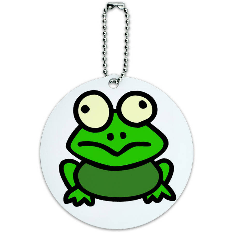 Frog Toad Round Luggage ID Tag Card for Suitcase or Carry-On - Walmart.com