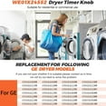 ARCADORA Dryer Timer Control Knob Replacement for GE Easy Dryer Operation Includes WE01X24552 ...