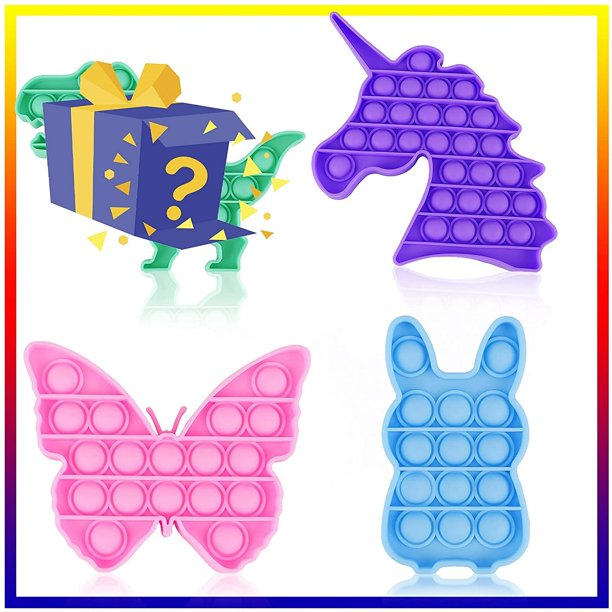 CPDD 4 Packs Pop Poop Fidget Toy, Sensory Anxiety Stress Relief ...