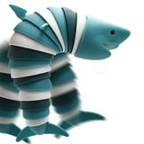 Gwen Studios Fidget Shaker Slug Toy for Kids, 7.6" x 3.3" Blue Shark ...