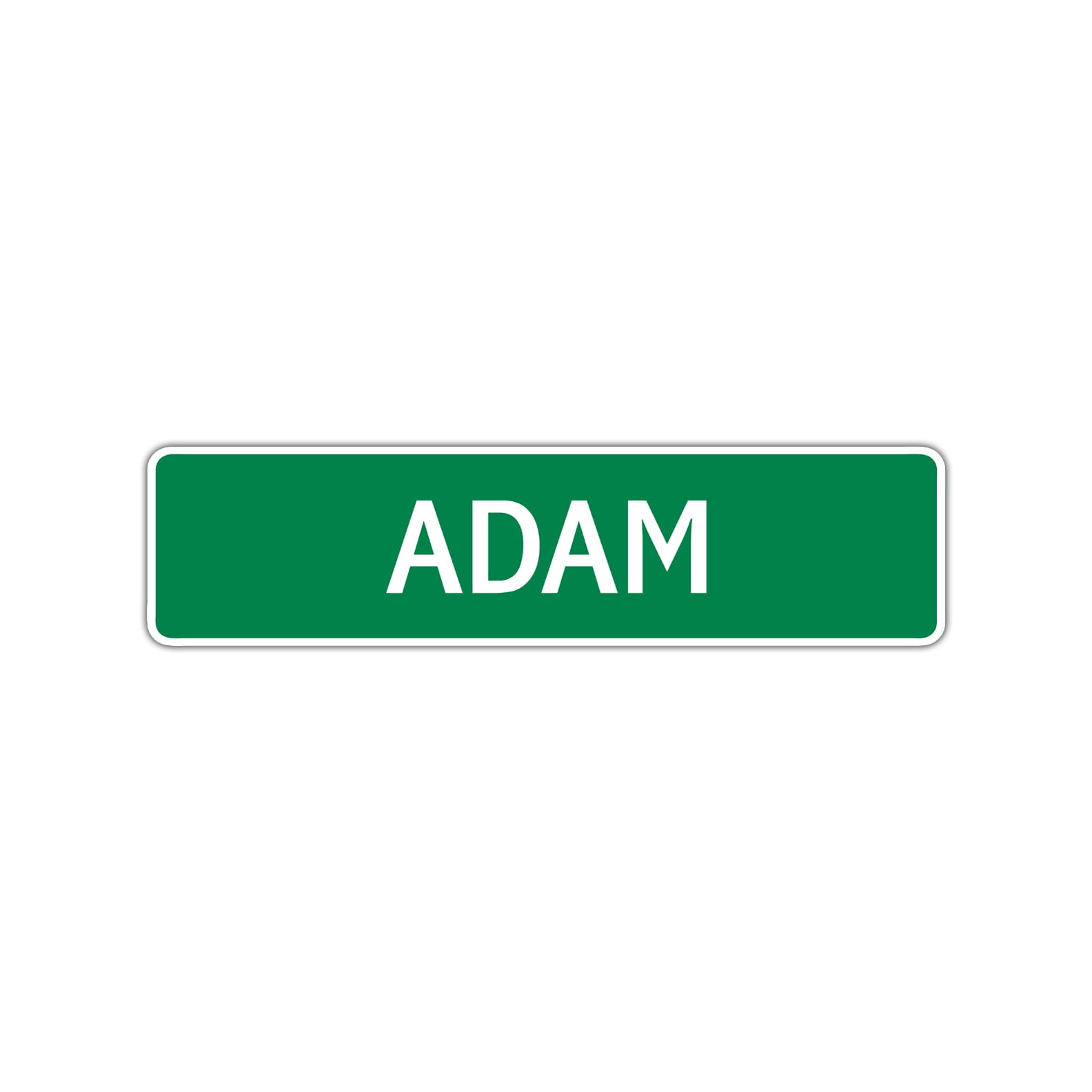 Adam Boys Children Name Indoor Outdoor Letter Printed Label Wall Plaque ...