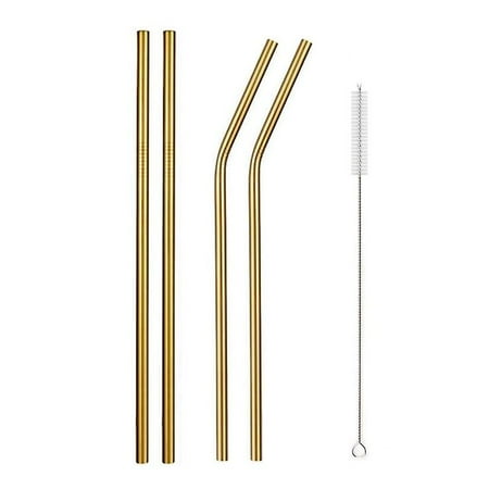 Reusable Drinking Straw 6mm Stainless Steel Straw Set Metal Colorful ...
