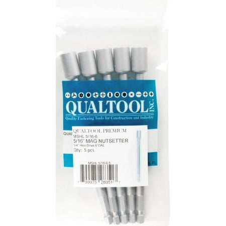 Qualtool Premium MSHL5/16-6-5 Magnetic 5/16-Inch Hex Extra Long ...