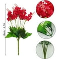 Zhiui Artificial Flowers For Window Boxes Outdoor 6pcs Artificial