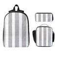 3pcs Casual Daypack 17 Inch Backpack Set Bookbag+Pencil Case+Lunch Bag ...
