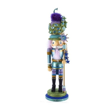 Kurt Adler 17-Inch Hollywood Turquoise/White Nutcracker - Walmart.com