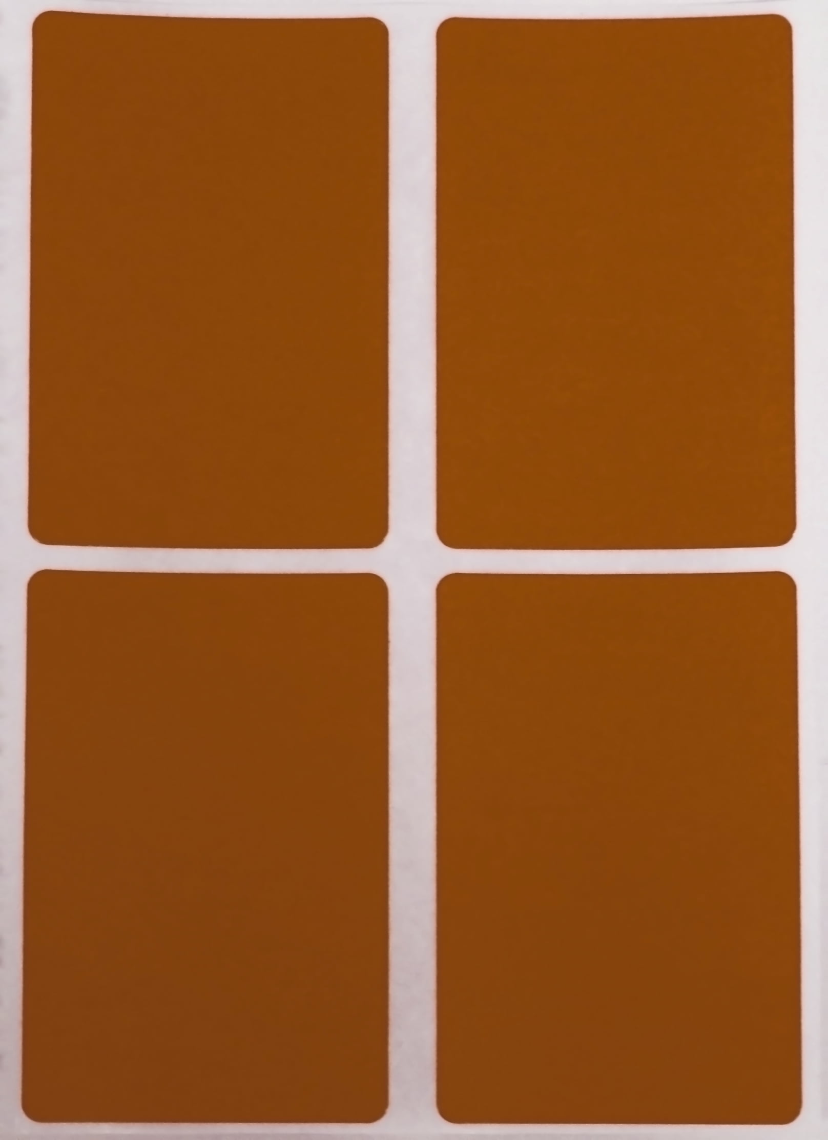 Color Coding Labels (7.5cm x 5cm) in Brown- Rectangular Label Stickers ...