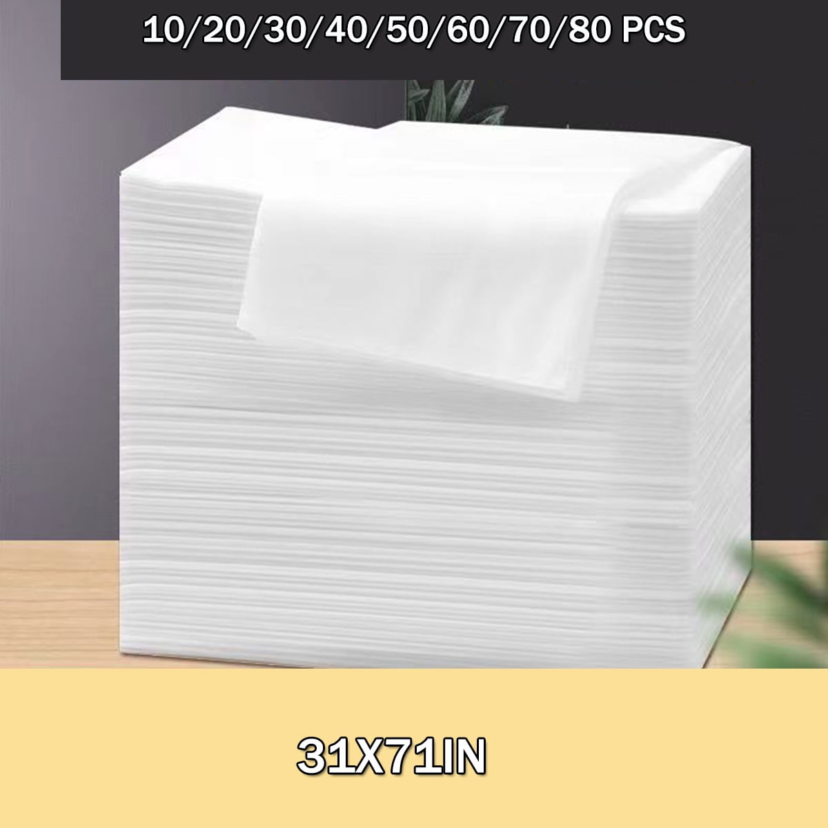 Disposable Non-Woven Bed Sheet 31" X 71", Spa Bed Waterproof Bed Cover ...