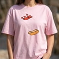 Funny Hot Dog Jumping Into Bun Shirt, Hot Dog 4th Of July, Cute Sausage ...