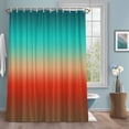 Bohemian Gradient Red Shower Curtain for Bathroom, Modern Minimalist ...